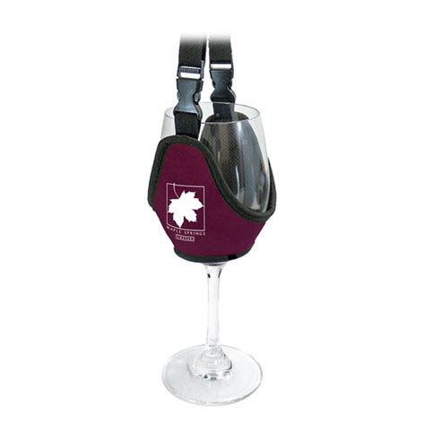 Wine Glass Holder Necklace With Custom Imprint