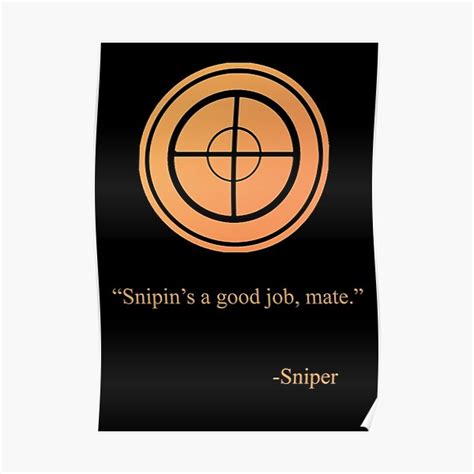 Tf2 Sniper Emblem Poster By Thenothin10 Redbubble