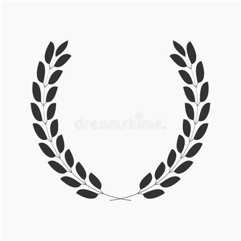 Laurel Wreath Vector Icon Best Sport Emblem Stock Vector
