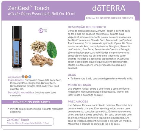 O Melhor Mix De Óleos Essenciais Doterra Zengest Touch 10ml Mercado Livre