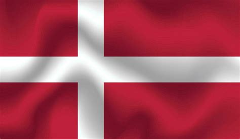 Flat Illustration Of Denmark Flag Denmark Flag Design Denmark Wave
