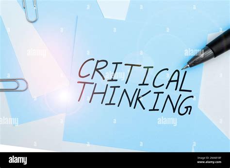 Handwriting Text Critical Thinking Business Concept Sequence Of Stages Of A Project Requiring