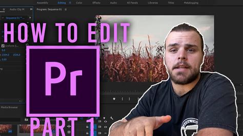 How To Edit On Premiere Pro Easy Beginners Tutorial Youtube