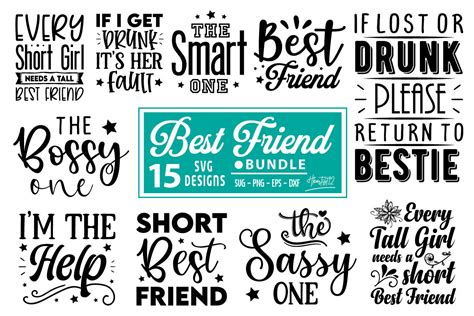 Best Friend SVG Bundle Graphic By Hkartist12 Creative Fabrica