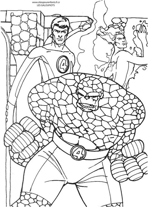 Dibujos De Fantastic Four Superh Roes Para Colorear Y Pintar The Best