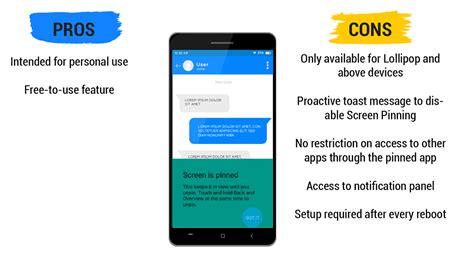 Android Screen Pinning Single Purpose Device Mobile Security