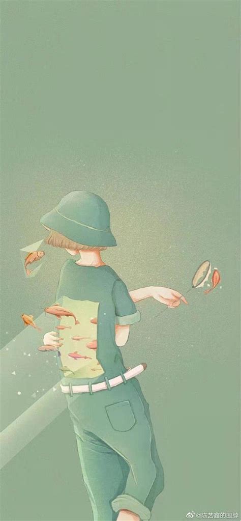 插画绘画壁纸猫矮maoi 原创作品