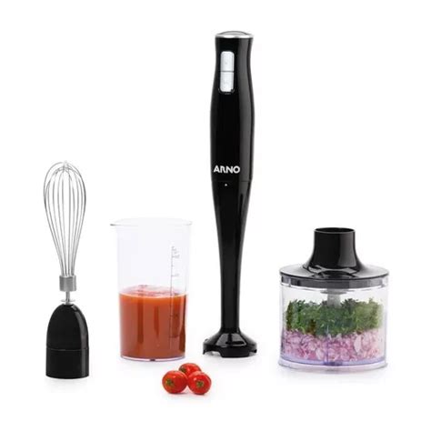 Mixer Arno 3 En 1 De Acero Inoxidable Con 400w Y Vaso Medidor