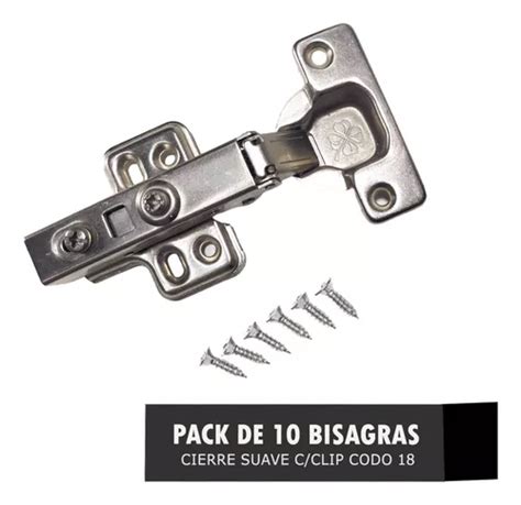 Bisagra Cierre Suave Codo Cazoleta Mm Pack U C Clip
