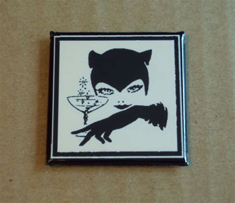 Catwoman Cocktail Fridge Magnet By Bluecrabmagnets On Etsy 425