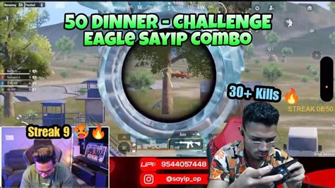 Eagle Sayip Combo 🥵 Streak 9 🔥 Bgmi Highlights Youtube