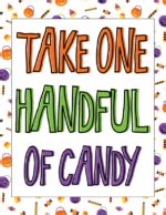 Free Printable Halloween Candy Bowl Signs Play Party Plan