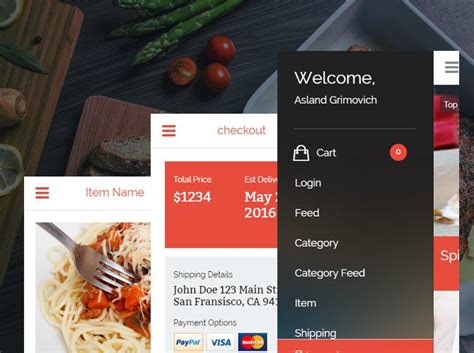 Foodica Ionic Food App Theme Html Templates ~ Creative Market