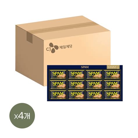 Cj 선물세트 스팸6호 4개 1박스 쇼핑백포함 홈플러스 택배배송