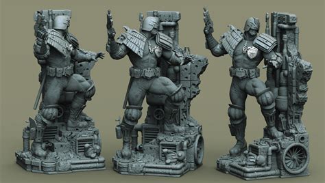 Judge Dredd Fan Art W I P Zbrushcentral