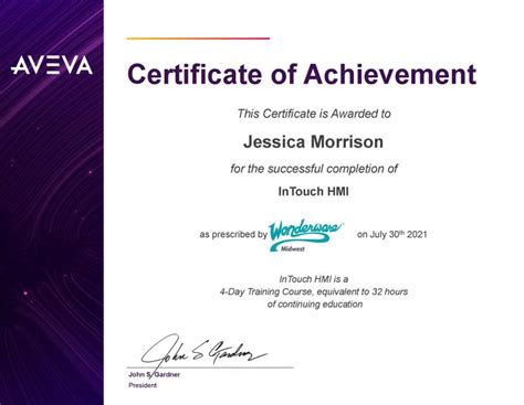 Jessica Morrison Cem Emba On Linkedin Wonderware Training Aveva