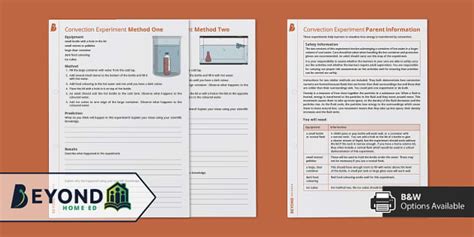 Convection Experiments Science Home Learning Beyond