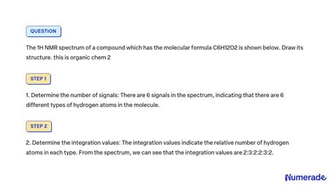 solved the 1h nmr spectrum of a compound which has the molecular