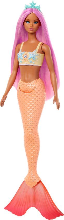 Barbie A Touch Of Magic Oranje Zeemeermin Staart Barbiepop Bol