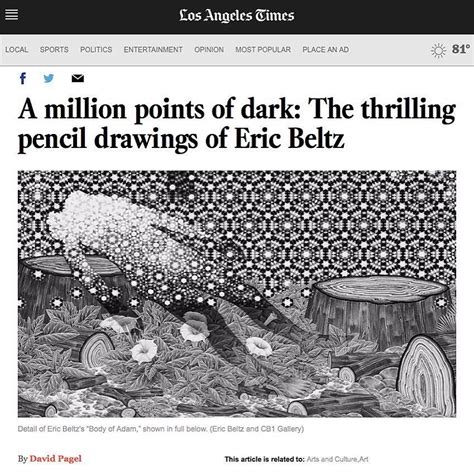 Check Out The La Times Review Of Eric Beltz Night Skies At Cb1