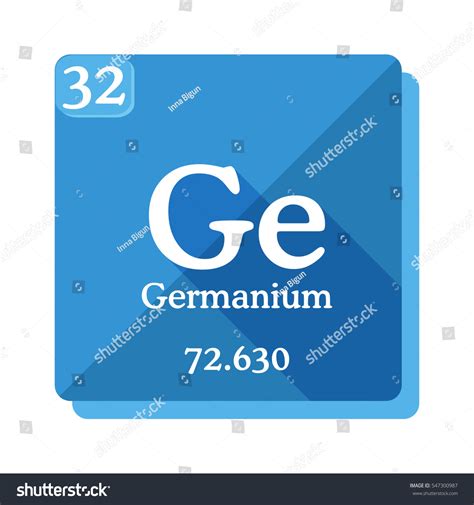 Germanium Ge Element Periodic Table Flat Vector De Stock Libre De Regalías 547300987 Germanium Ge Element Periodic Table Flat Vector De Stock Libre De Regalías 547300987