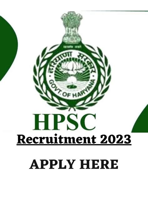 Hpsc Recruitment 2023 Apply For 112 Assistant Post Notification Out