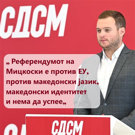 РЕФЕРЕНДУМОТ НА ОПОЗИЦИЈАТА НЕМА ДА УСПЕЕ Гласот на Европа