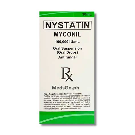 Myconil Nystatin 100 000 Units Ml Oral Drops 30ml Price In The