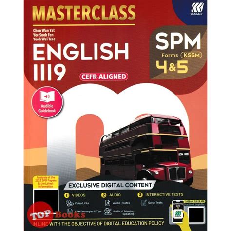 [topbooks Sasbadi] Masterclass Spm English 1119 Cefr Aligned Forms 4