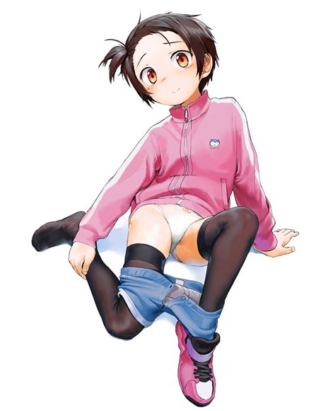 Zhongye Yu Yuitsuka Inori Medalist Manga Highres 1girl Black Hair Blush Clothes Pull