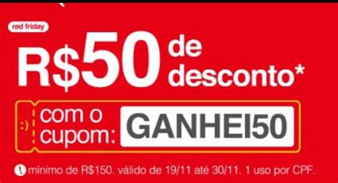 MÍNIMO R 150 00 CUPOM R 50 00 CATEGORIA MERCADO Pelando