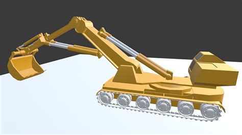 Excavator Free 3d Model On