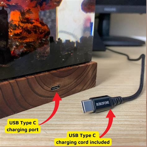 Nuclear Explosion Bomb Diorama Model Light Night Lamp Nuke Etsy