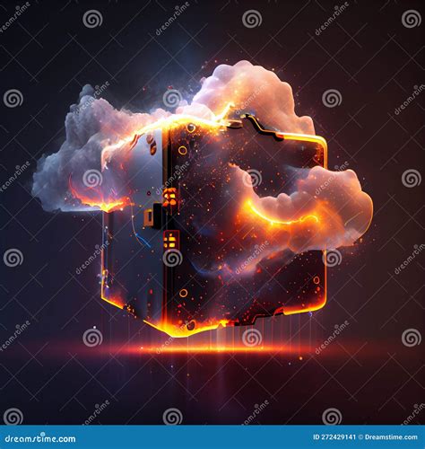 Cloud Computing Cyber Security Stock Illustration Illustration Of