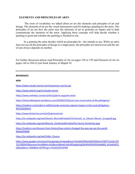 Elements And Principles Of Art