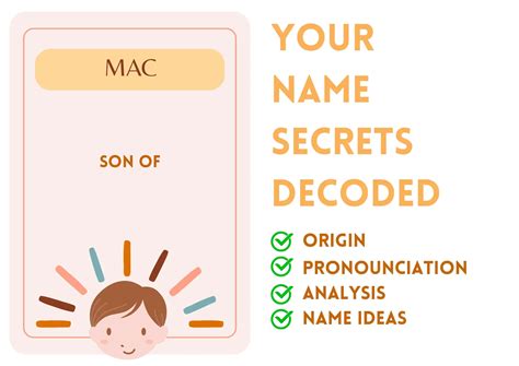Mac Boy Name Meaning And Pronunciation