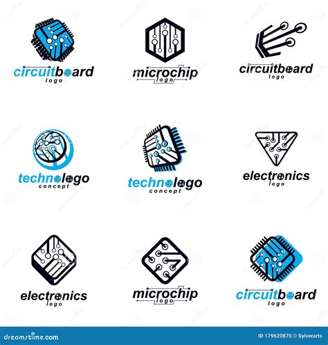 Technology Communication Cybernetic Elements Collection Vector