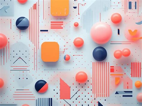 Premium Photo Regular Pattern On A Bright Backdrop Ai Generation