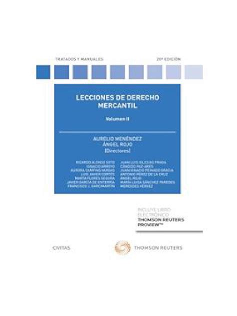 Lb 20º Lecciones De Derecho Mercantil Vol Ii 20º Mercantil Iv