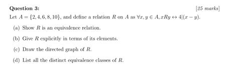 Solved Question Marks Let A And Chegg Com