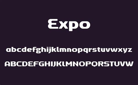 expo free font