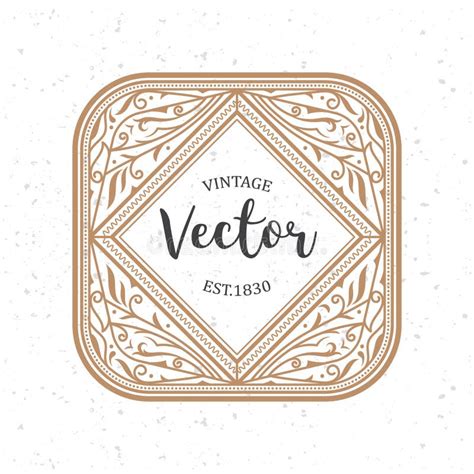 Vintage Badge Retro Logo Western Design Stock Vector Illustration Of