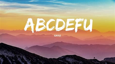 GAYLE Abcdefu Remix Lyrics Tiktok Song YouTube Music