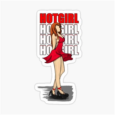 Hot Girl Sticker For Sale By Brentfans Redbubble
