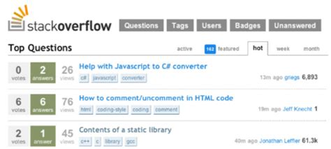 Stack Overflows List Of Recent Questions Download Scientific Diagram