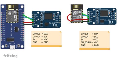 ESP8266 NodeMCU RTC DS3231 Code