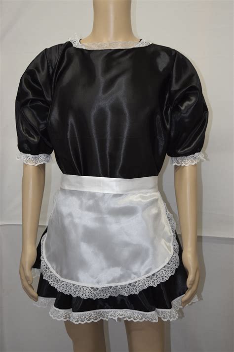 Satin Sissy Maid Dress Silky Smooth Etsy