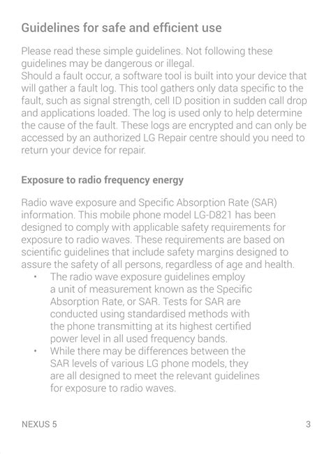 Manual LG Nexus Android Device Guides
