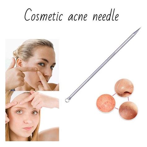 Mf Stainless Steel Pimple Extractor Blackhead Pimples Pin Acne Remover