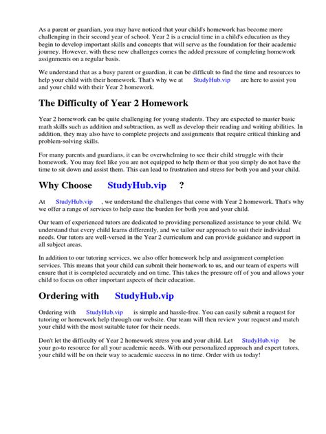 Year 2 Homework Ideas Pdf Homework Worksheet